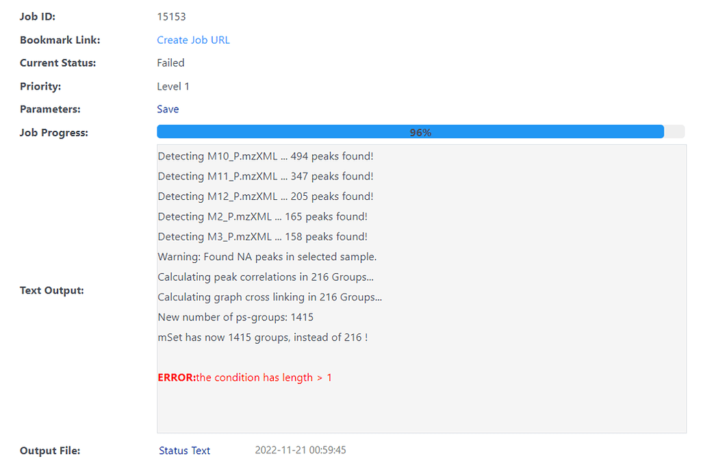Error In Lcms Data Processing Metaboanalyst Omicsforum