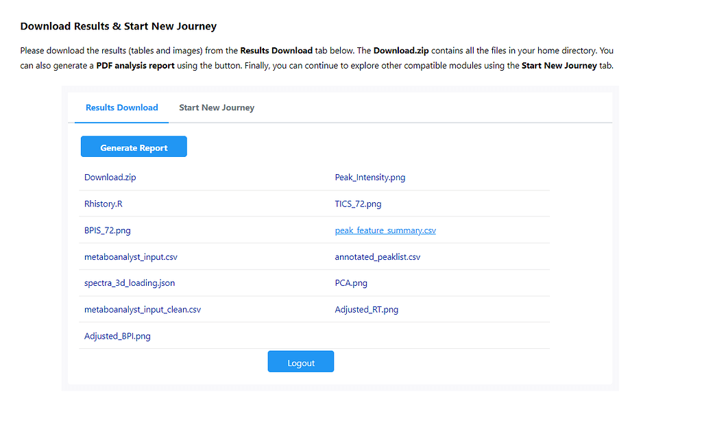 Peakfeaturesummary Missing In Ms1 Raw File Processing Metaboanalyst